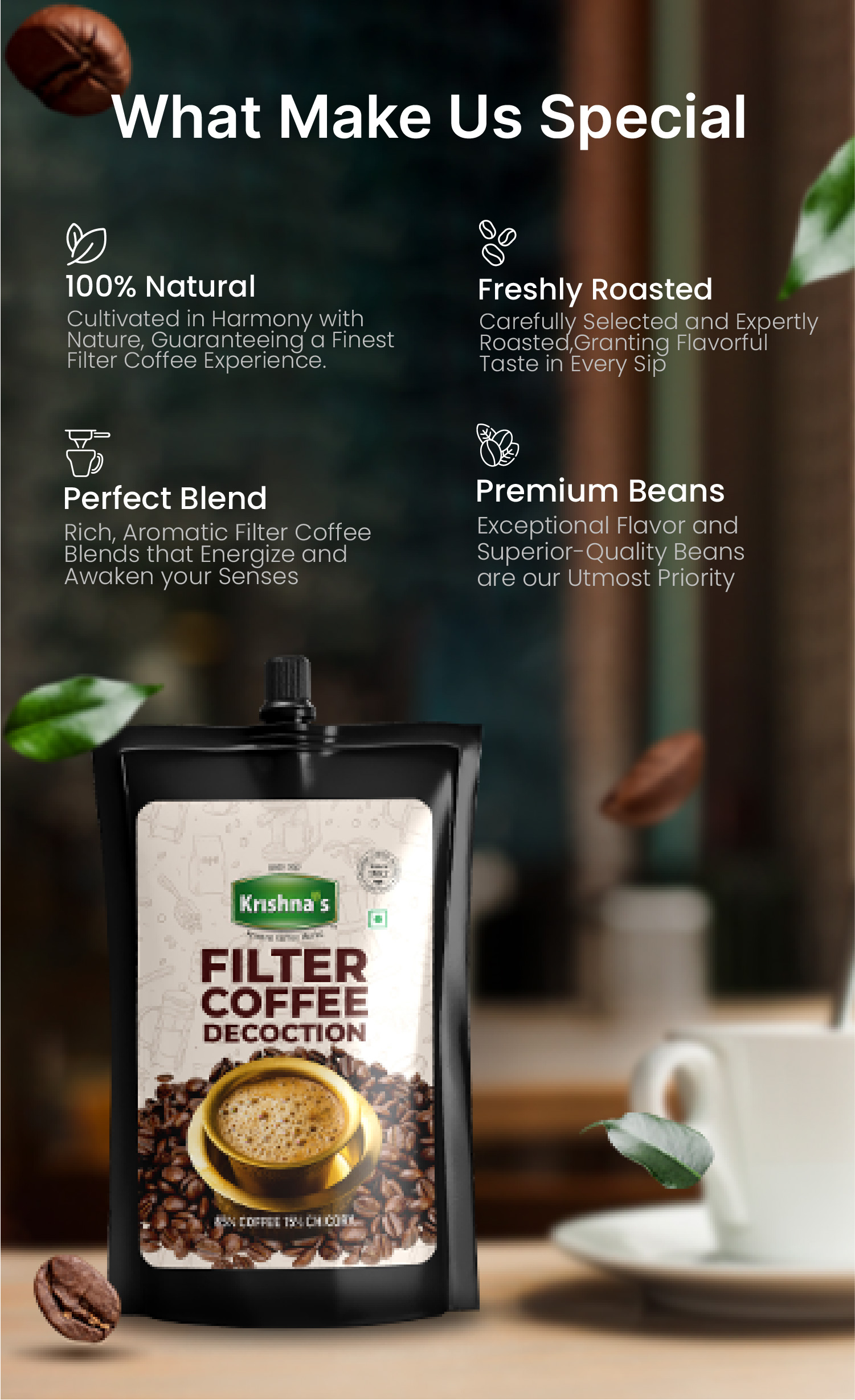 KRISHNA PREMIUM COFFEE DECOCTION – 100 ml – Krishna Coffee